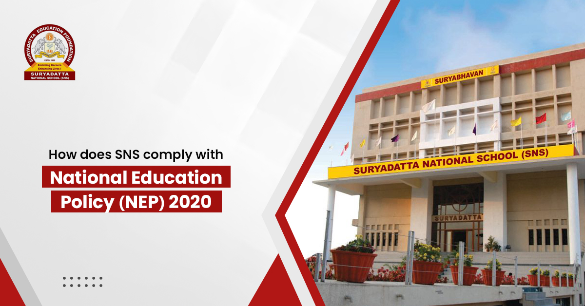 How does SNS comply with National Education Policy (NEP) 2020